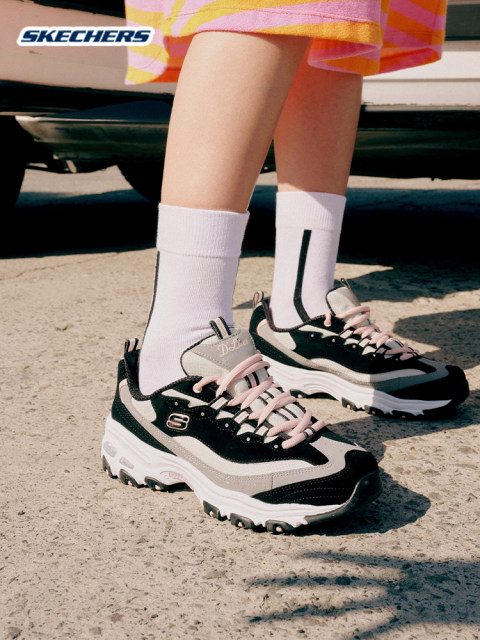 Skechers women's shoes official flagship store autumn retro milk tea ...