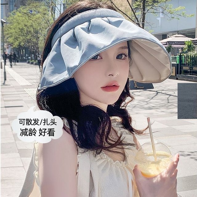 Sunscreen hats female summer anti -ultraviolet shell shell sun hat ...