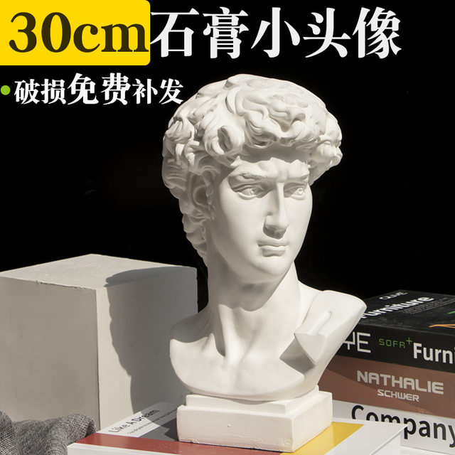 Plaster like David plaster like art teaching aids plaster head studio ...