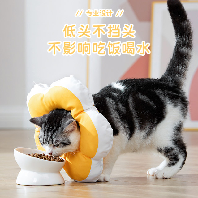 Flower Elizabeth Cat Cat Large Dog Dog Waterproof Anti -Licking Bite ...