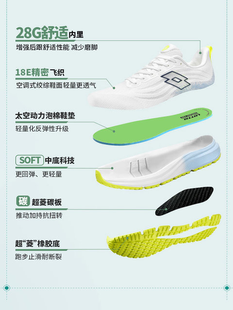 Lautu men's shoes carbon board running shoes new spring season mesh ...