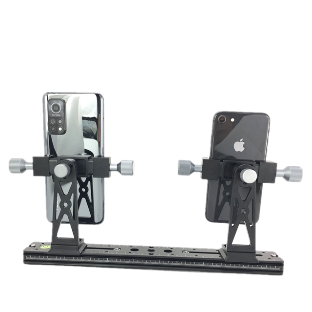 Metal dual-camera live broadcast mobile phone clip bracket accessories ...