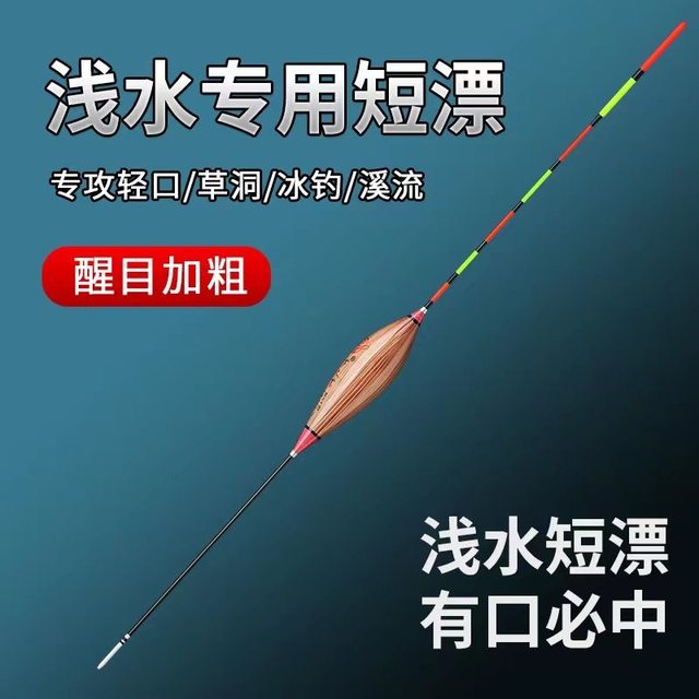 Shallow water float, short float, reed, high sensitivity, light-mouthed ...
