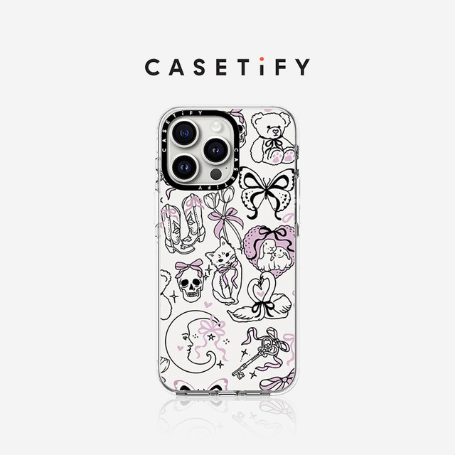 CASETiFY Bow Fairy for iPhone15/14/Pro/Max transparent mobile phone case
