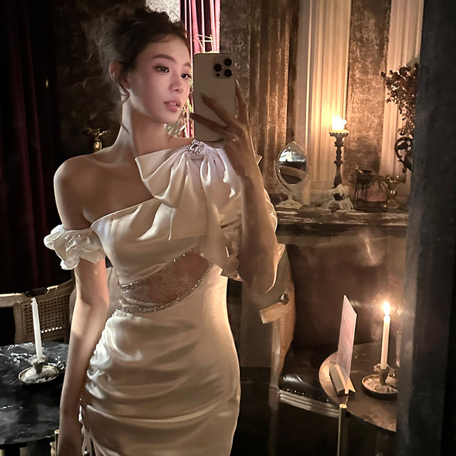 Mint Mambo MaisonWester24 Spring and Summer New Women's Acetate Satin ...