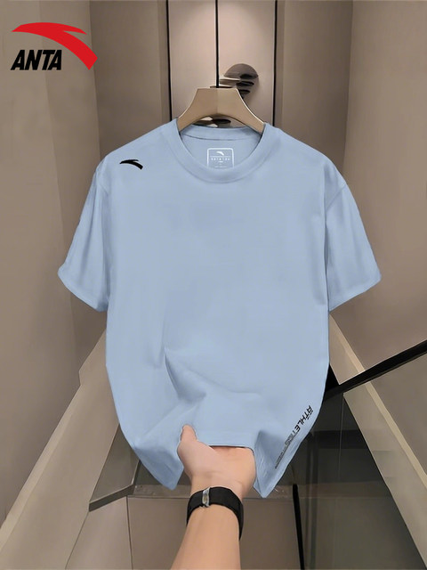 Anta Short-Sleeved T-Shirt for Men 2025 Summer New arrival Sports Thin ...
