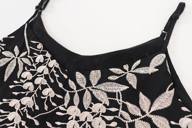 Embroidered medieval suspender chic top for women 2024 summer new style ...