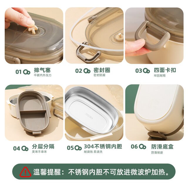 Fanshi Home Products 304 stainless steel double-layered lunch box for ...