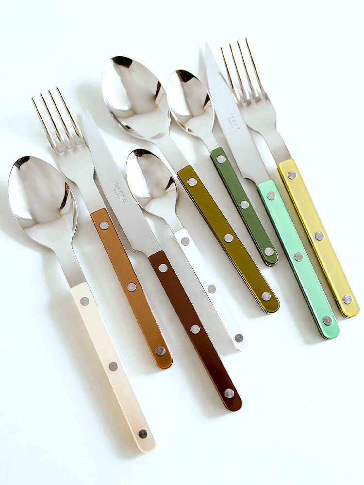 Saber Paris Rainbow Stainless Steel Western Cutlery Set - 4 Piece