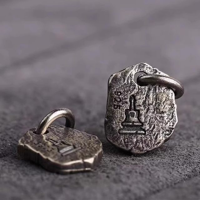 Five scriptures silver gold-plated 925 silver ancient gold diy jewelry ...