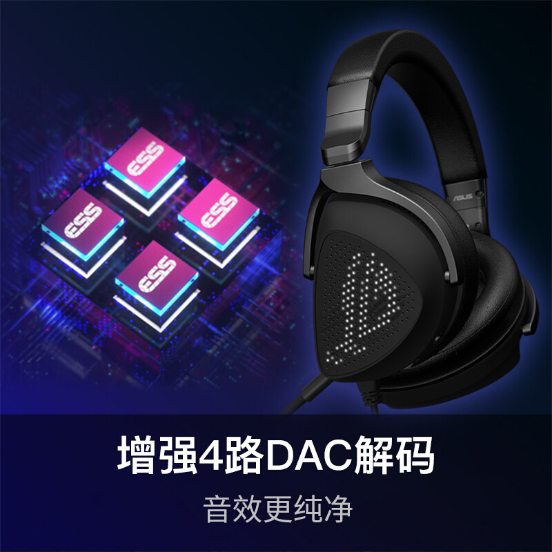 ASUS ROG Delta Prism S Gaming Headset - RGB Lighting, AI Noise Reduction