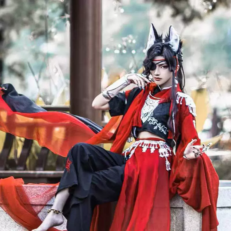 Anime Tian Guan Ci Fu Hua Cheng Cosplay Costume With Cloak, 51% OFF