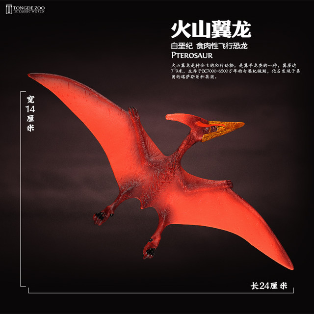 Jurassic pterosaur toy dinosaur model toothless wind god ancient magic ...