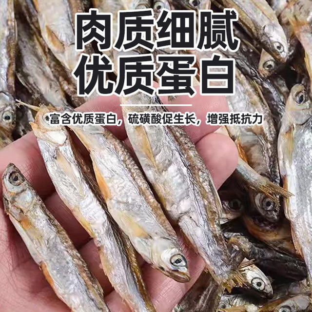 Cat snacks, small dried fish, salt-free pet, fattening for cats, gills ...