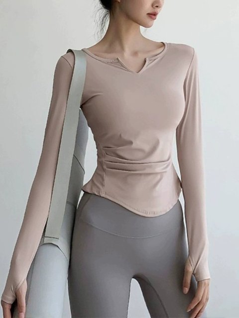 Yoga suit with chest pad for women Autumn and Winter 2023 new sports ...