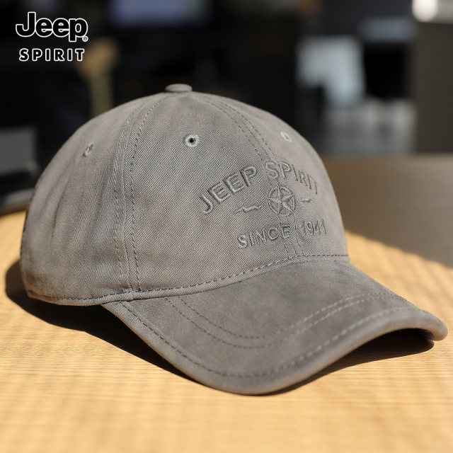Jeep hat Men's fashion baseball cap Male spring and autumn soft top ...