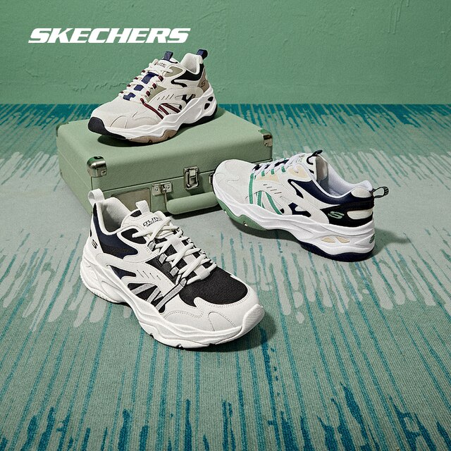 Skechers official outlets colorful color matching trendy splicing ...
