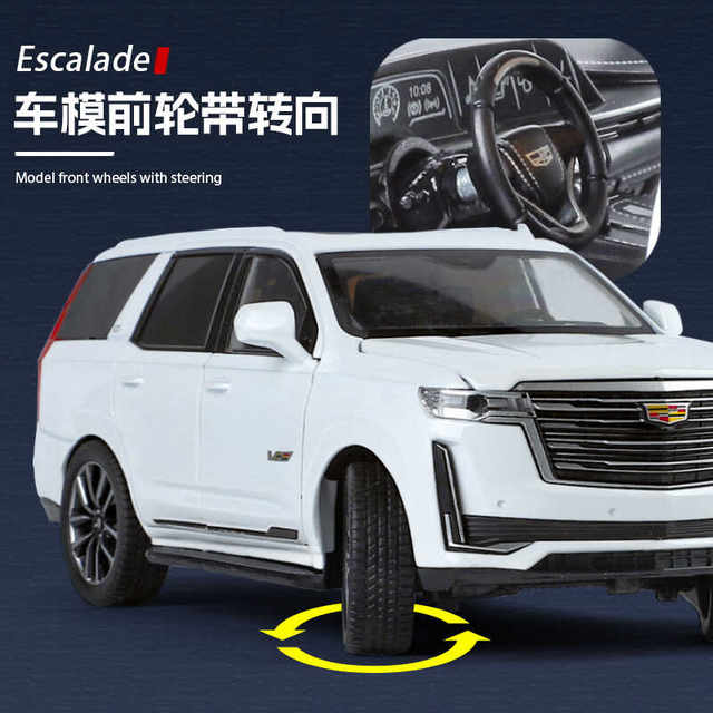 1/24 Escalade simulation alloy car model Cadillac off-road vehicle pull ...