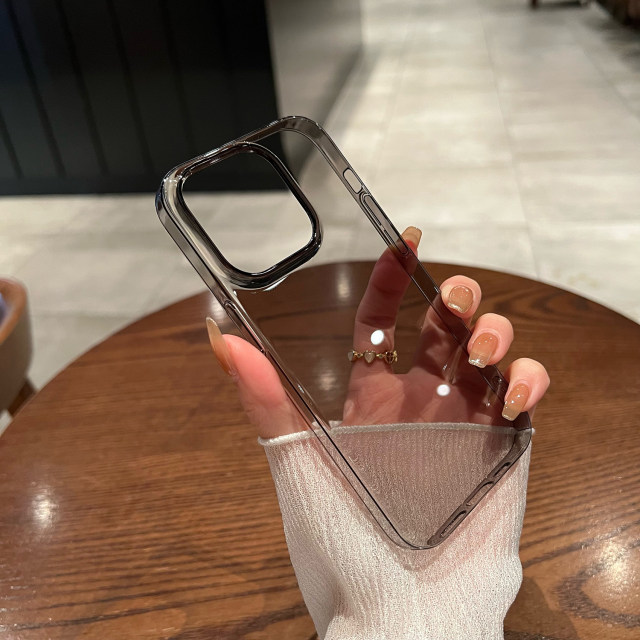 High-end luxury ice transparent black hard case suitable for 14Ultra ...