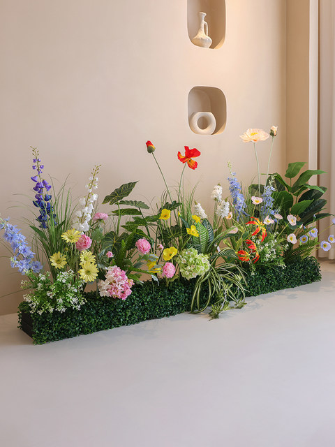 Simulated Flower Landscaping, Fake Green Plants, Indoor Hotel Window ...