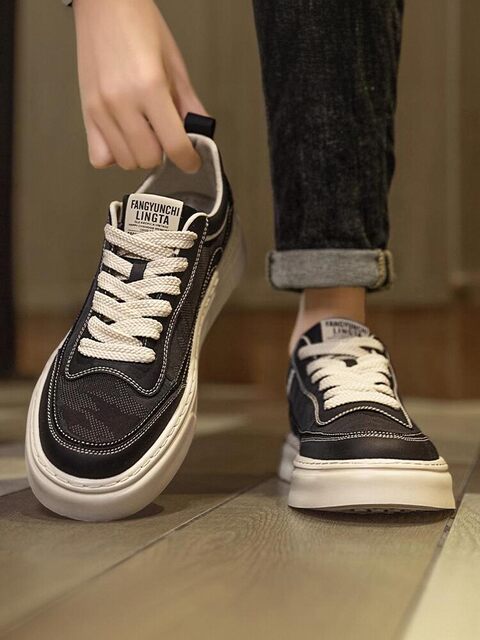 Big feet men's shoes summer camouflage cloth panel shoes 45 extra large ...