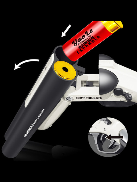 Two -tube spray -throwing soft shotgun scatter bombs Lafu hand gun ...