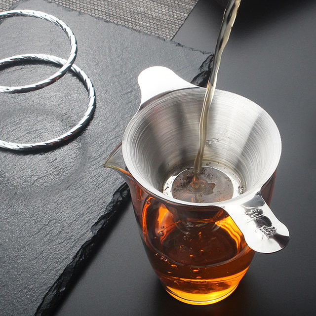 Kung Fu tea set food grade stainless steel tea drain filter tea leaves ...