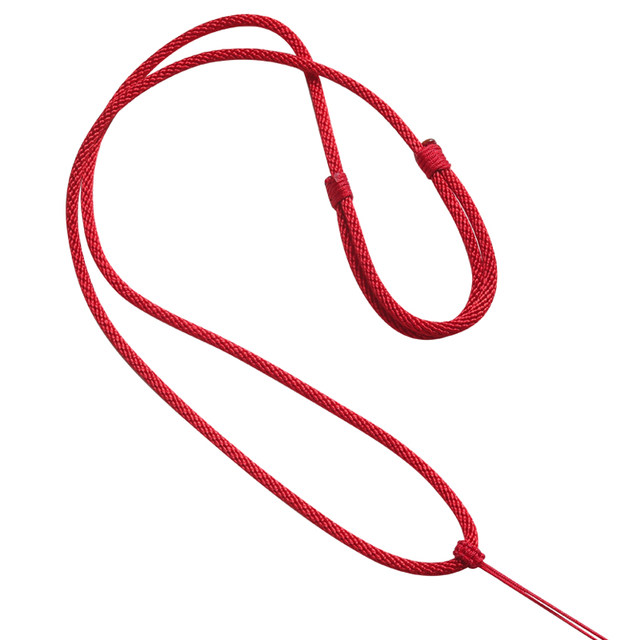 Hand-woven men's and women's red rope necklace rope emerald jade ...