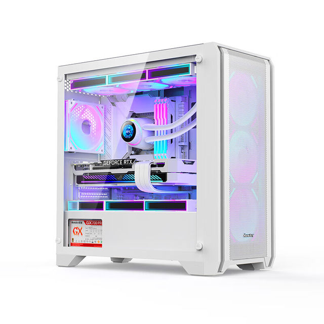 Huntkey chassis GX750S Predator chassis computer desktop MATX white 360 ...