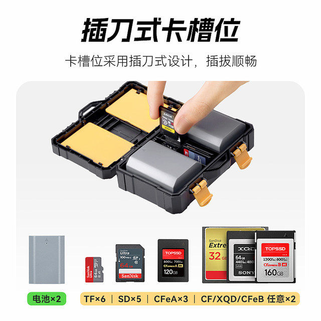 Fengbiao camera battery storage card storage box LP-E6 battery box SD ...
