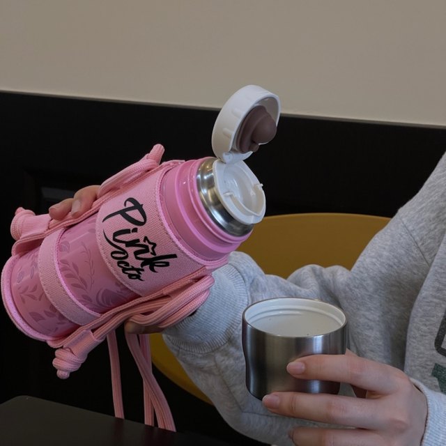 Miss Octopus's thermos cup, large-capacity water cup, girls' good ...