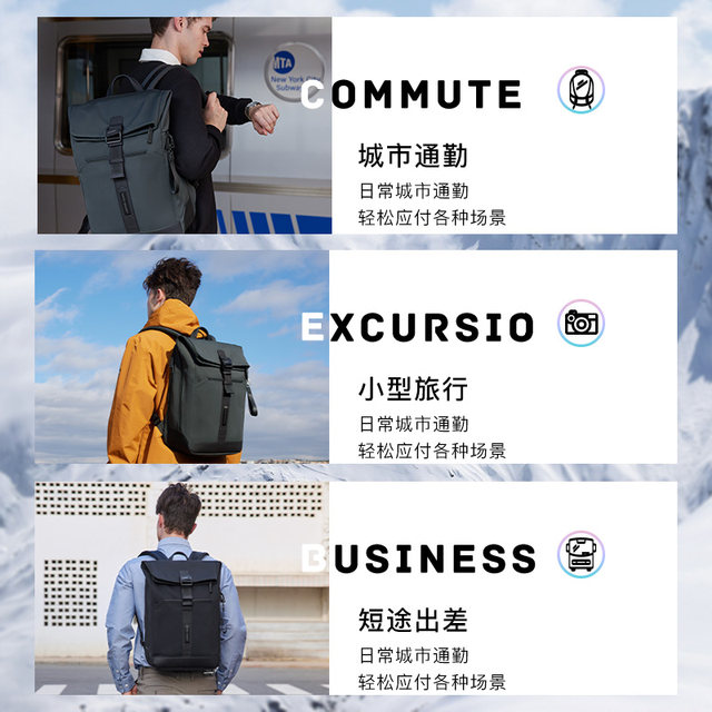 NayoSmart2023 New Backpack for Men and Women Commuting Business 17-inch Computer School Bag ...