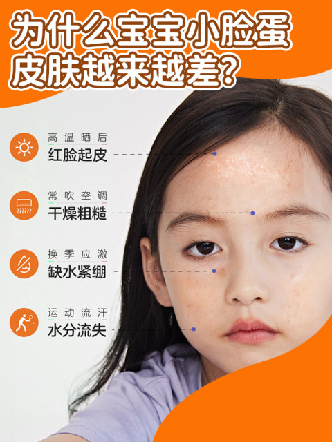 Children's facial mask for boys and girls babies, moisturizing and ...