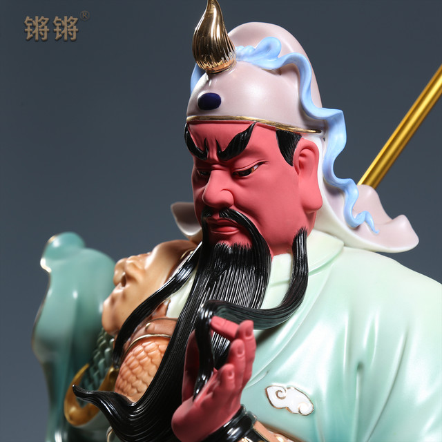 Qiang Qiang Green Robe Guan Gong Ceramics High-end Decoration Shop Wu ...