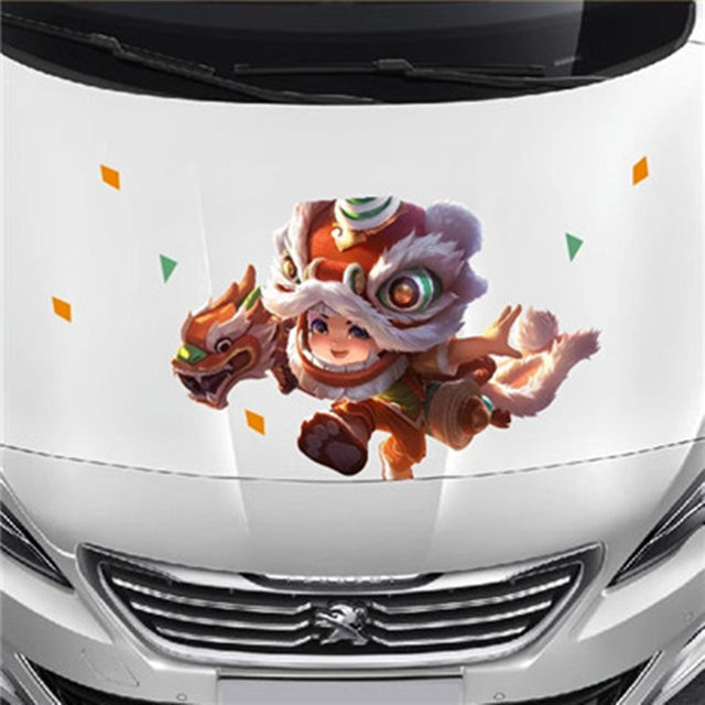Car hood car sticker King of Glory creative modified decoration to ...