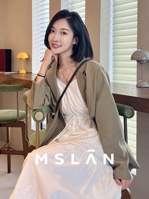 Kochi Commuter MSLAN Shopping Mall same style commuting loose design wool suit jacket for women ...