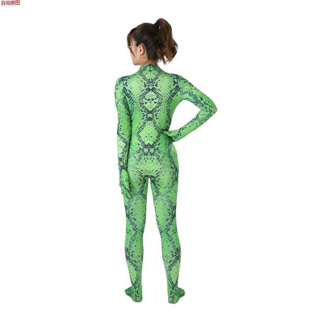 Hongbo Green Python Connectary Tight -fitting animal cosplay series of ...