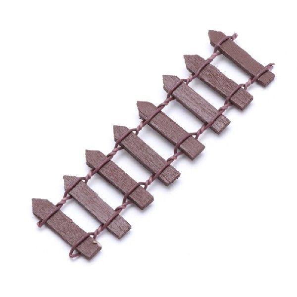 K1MF Pagar Kayu Miniatur Peri Taman Lanskap Patung Terarium