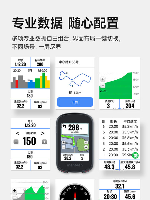 mentech Mingpu Avant500 bicycle code table mountain road bike ...