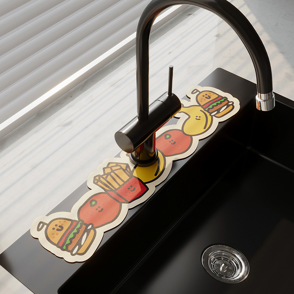 Kitchen Faucet Absorbent Pad | Diatom Mud Anti-Splash Bar Drain Mat For ...