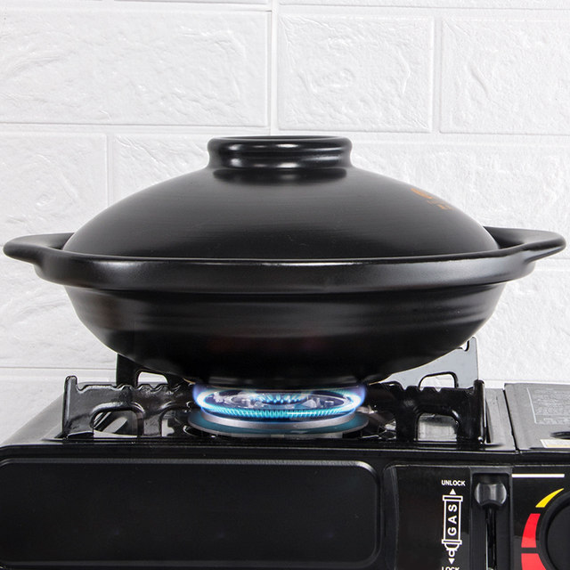 Kangshu dry roasting pot shallow pot ceramic casserole high temperature ...