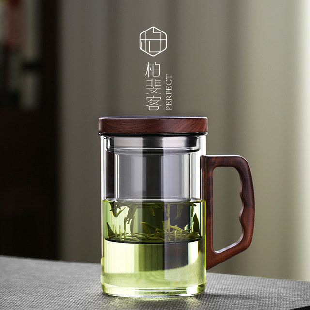 Glass kung fu tea art cup, high temperature resistant tea water ...