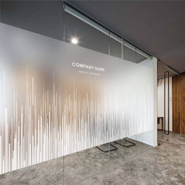 Office Hotel Frosted Glass Sticker Company LOGO Customized Window ...