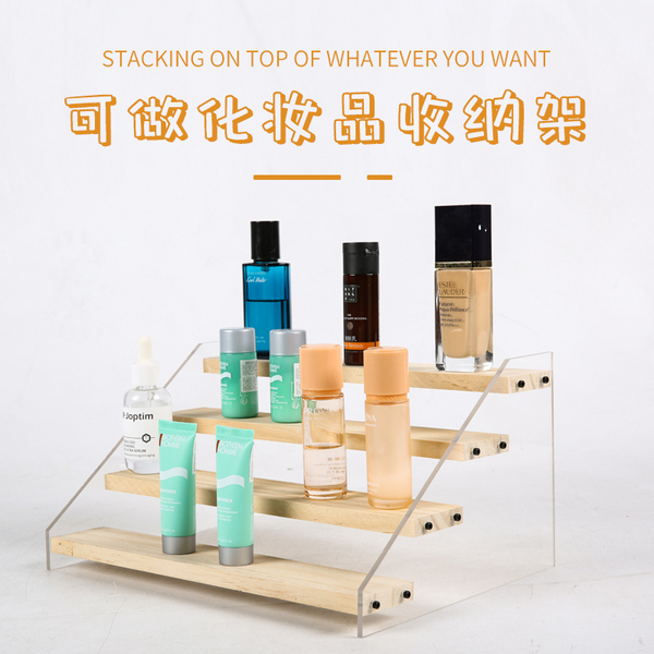 Multi-Layer Acrylic Figure Display Rack - Trapezoidal Blind Box Storage ...
