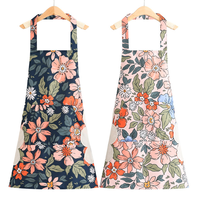 Aprons for home kitchen waterproof and oil-proof hand wiping work ...