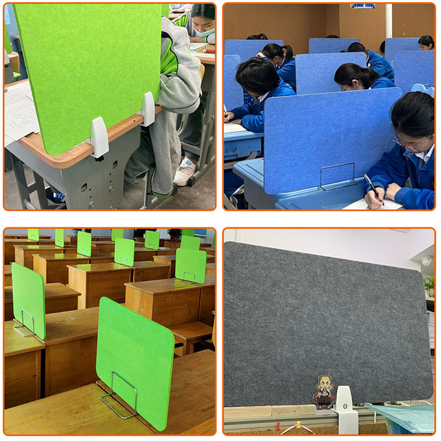 Office desktop baffle desk partition sound-absorbing cotton student ...