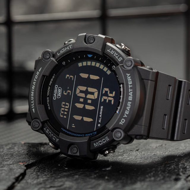 Casio student watch men's simple large dial digital display electronic ...