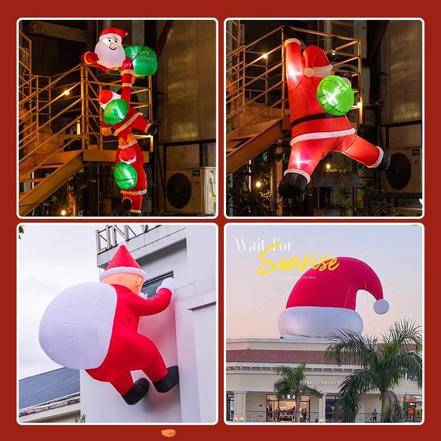 Christmas shopping mall outdoor layout large-scale automatic inflatable ...