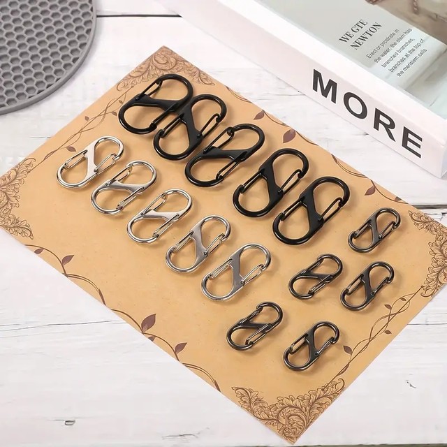 Two-way buckle double-head anti-theft S buckle spring buckle zinc alloy ...