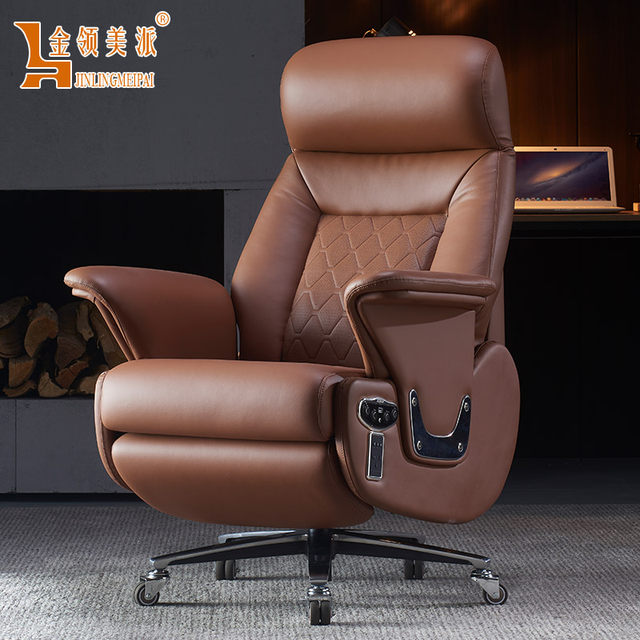 High-end electric boss chair, reclining, massaging, heated, leather ...
